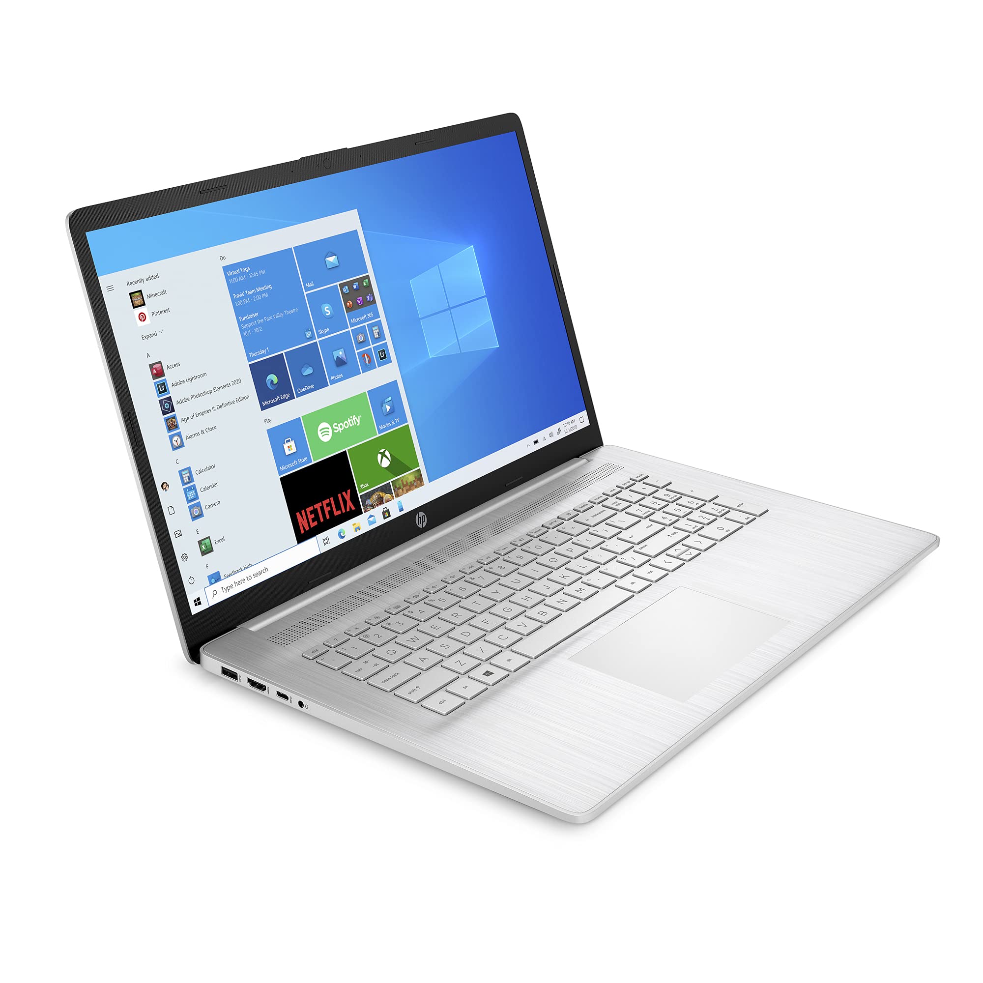2022 HP Home and Business Laptop | 17.3" HD+ Display | AMD Athlon Silve Dual-Core 3050U Processor | AMD Radeon Graphics | 32GB DDR4 1TB NVMe SSD | WiFi AX | USB-C | HDMI | BT | Windows 10 Pro
