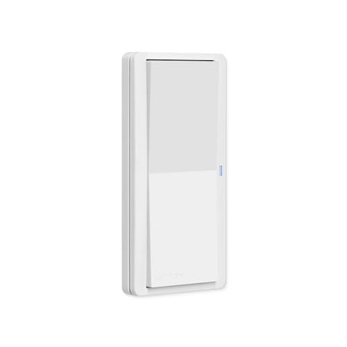 Lutron Paddle Pico Remote for Caseta Smart Dimmers/Switches, On/Off Control, for Table Top or Wallmount Use, PJ2-P2B-GWH, White