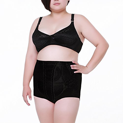 Max Shape Women's High Waist Tummy Control Silm Panty Plus Size Control Panties Black 6XL