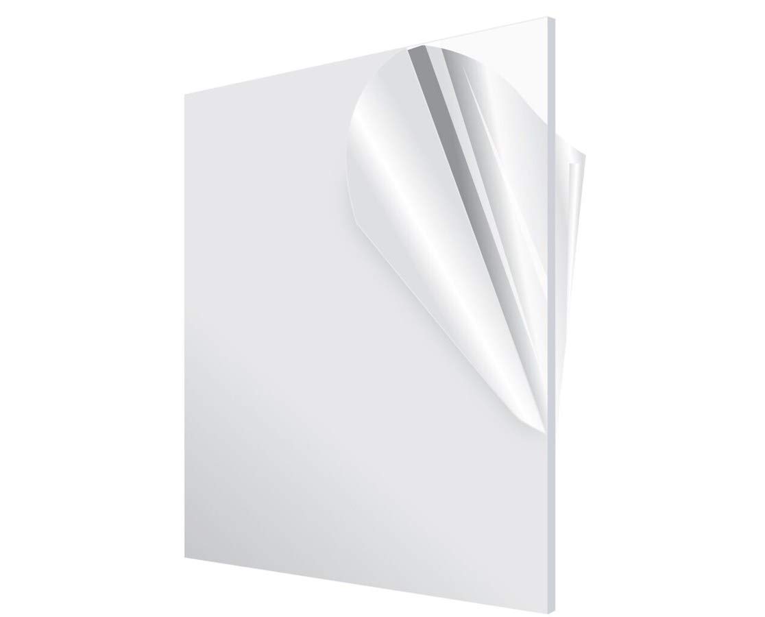 Acrylic Plexiglass Plastic Sheet 0.125” - 1/8" x 24" x 48” Clear