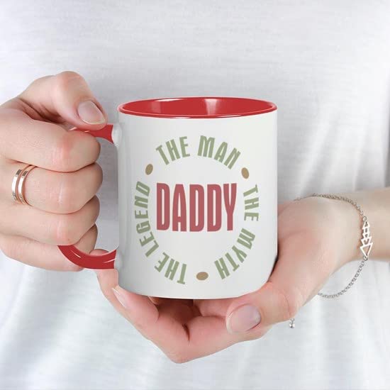CafePress Daddy Man Myth Legend Mug Ceramic Coffee Mug, Tea Cup 11 oz