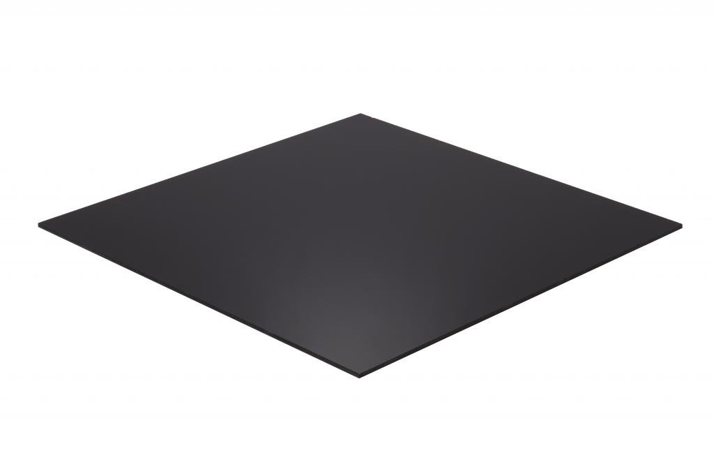 24" x 24" - 1/8" Black Acrylic Plexiglass Sheet, Opaque 0% (2025)