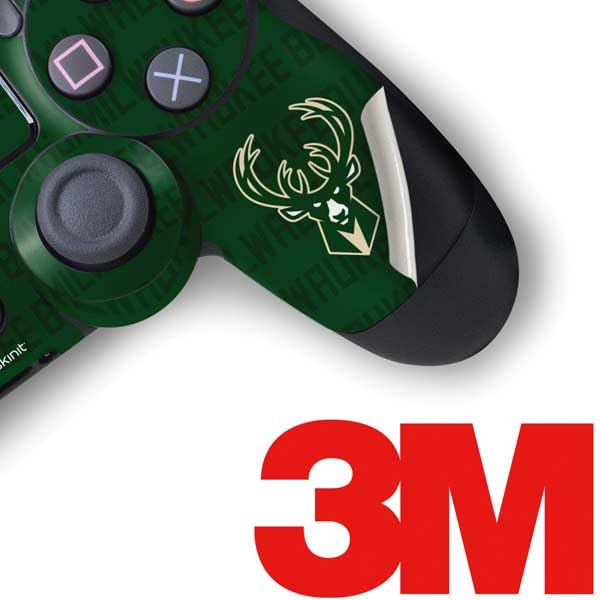 Skinit Decal Gaming Skin Compatible with PS4 Pro/Slim Controller - Officially Licensed NBA Milwaukee Bucks 2021 Champions Design