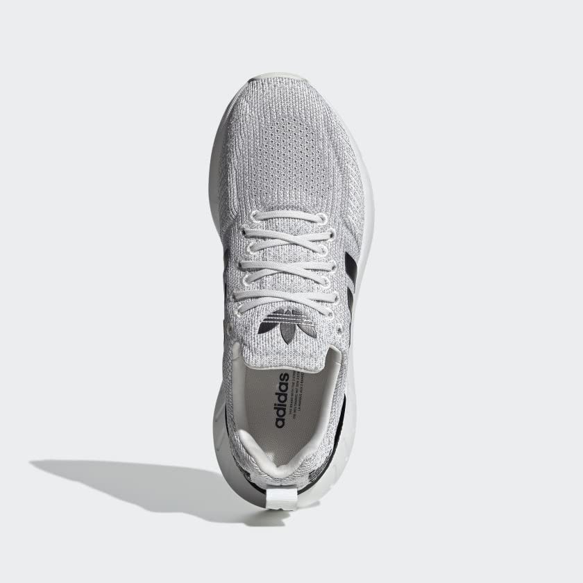 adidas Women's Swift Run 22 Sneaker, Crystal White/Black/Grey, 7