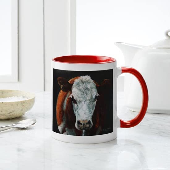 CafePress Hereford Cattle Mug Ceramic Coffee Mug, Tea Cup 11 oz