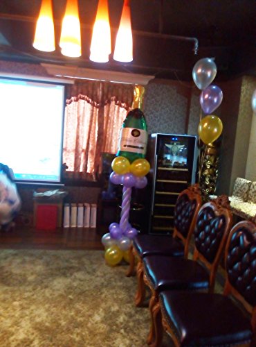Fecedy Aluminum film Champagne Bottle and Goblet Hydrogen Balloons for Party Decoration