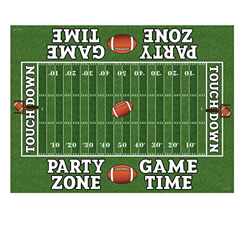 AnapoliZ Football Tablecloth Plastic | 3 Pcs Party Pack (54β Inch Wide x 72β inch Long) | Rectangular Game Day Table Cover | Football Party Touchdown Tablecloth | Party Zone, Tailgate Table Cover