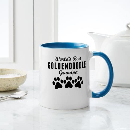 CafePress World's Best Goldendoodle Grandpa Mugs Ceramic Coffee Mug, Tea Cup 11 oz