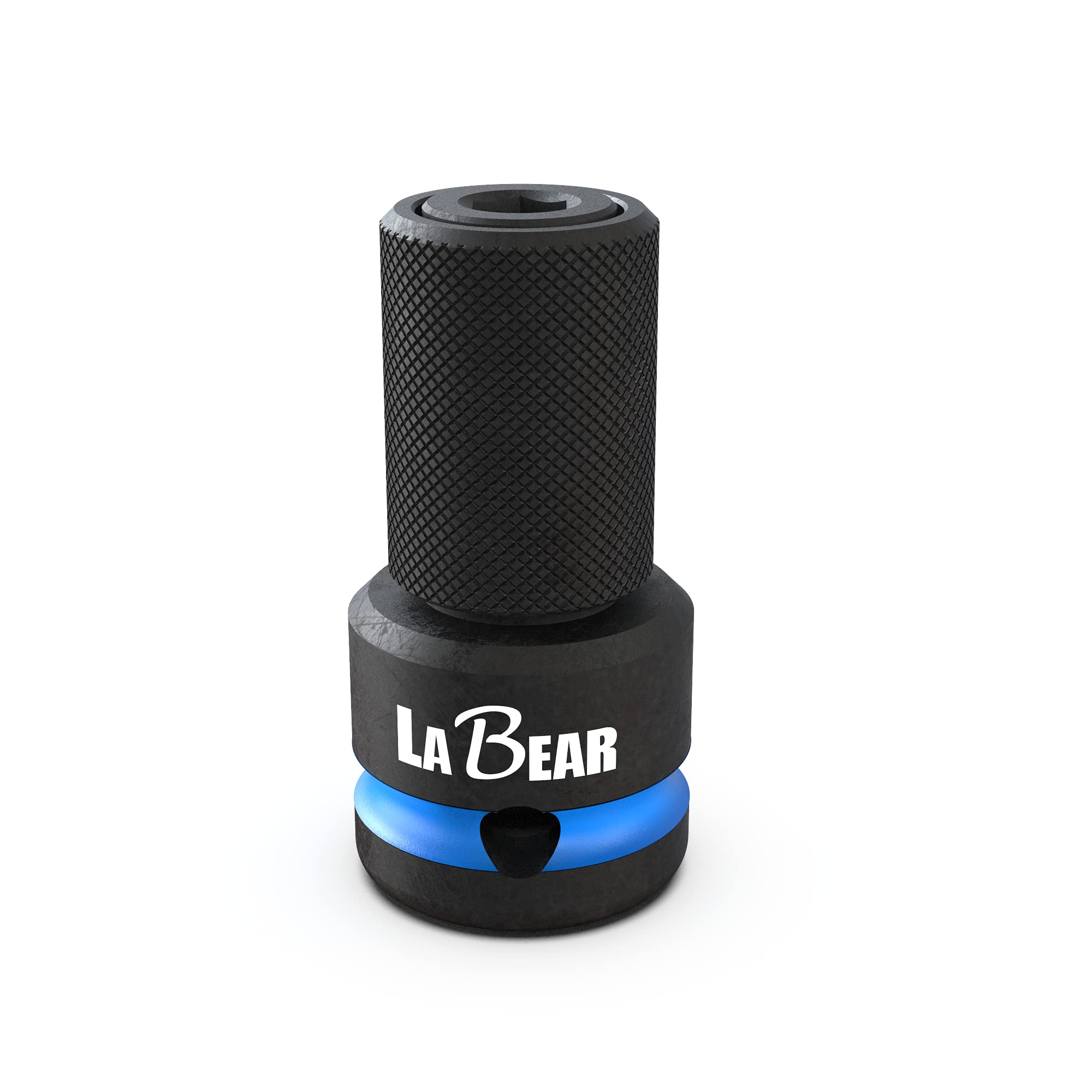 LABEAR TOOL Impact Wrench Adapter, 1/2" Drive Female to 1/4" Hex Converter, Quick Release, Quick Change Chuck, Square to Hex Bit Adapter, Impact Drill Adapter, Cr-Mo Steel Ratchet Wrenches Drivers