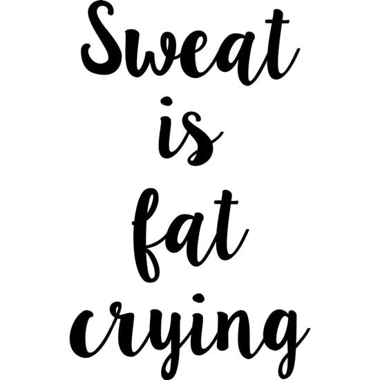 CafePress Sweat Is Fat Crying Ceramic Coffee Mug, Tea Cup 11 oz