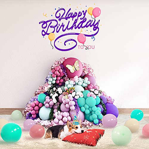 Captank Purple Pink Balloon Garland - Tiffany Blue Macaron Green Orange Balloons 179Pcs Latex Thick Pastel Red Lilac Balloons Arch Kit For Birthday Baby Shower Anniversary Bridal Wedding Engagement
