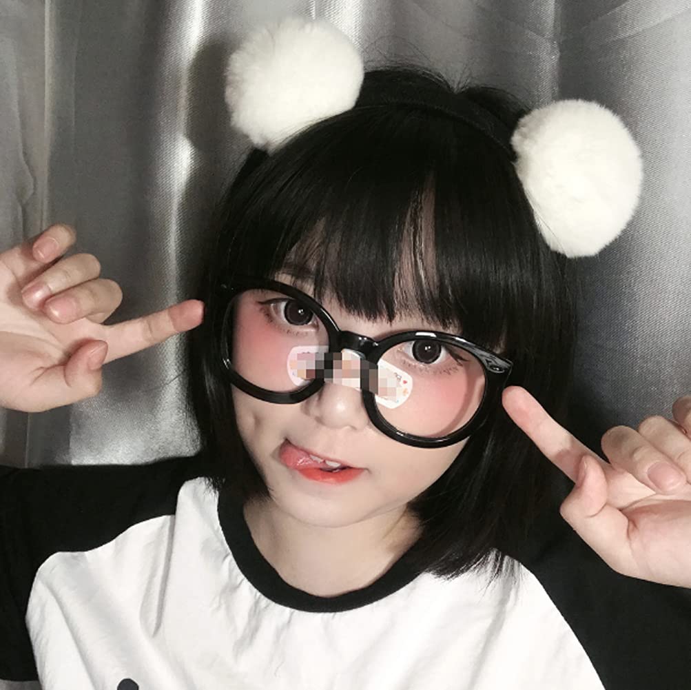 vipolish Pom-Pom Cat Ear Headband, 3PCS Fluffy Pom Ball Hair Styling Accessories for Women, Girls