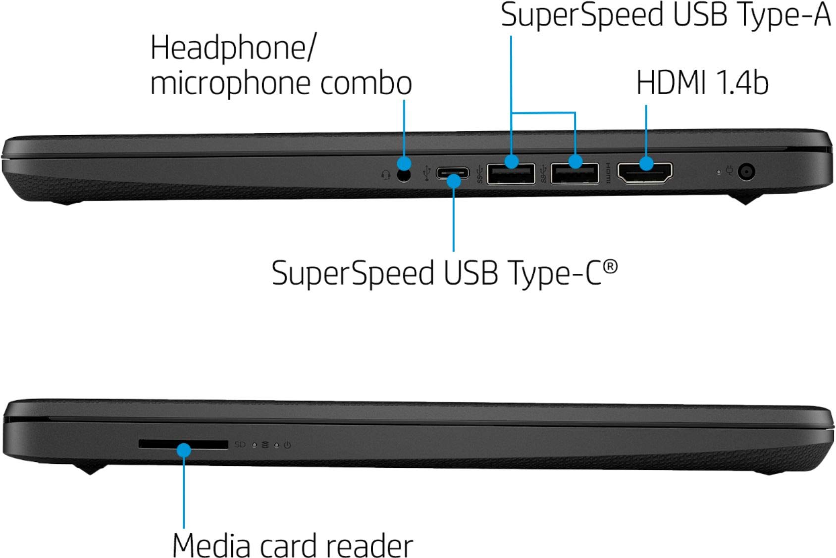 HP Pavilion 14" HD Laptop Computer, AMD Athlon Silver 3050U up to 3.2 GHz (Beats i3-7100U), 16GB DDR4, 512GB SSD, Webcam, USB-C, HDMI, Bluetooth, Black, Windows 10 S, TiTac Accessory