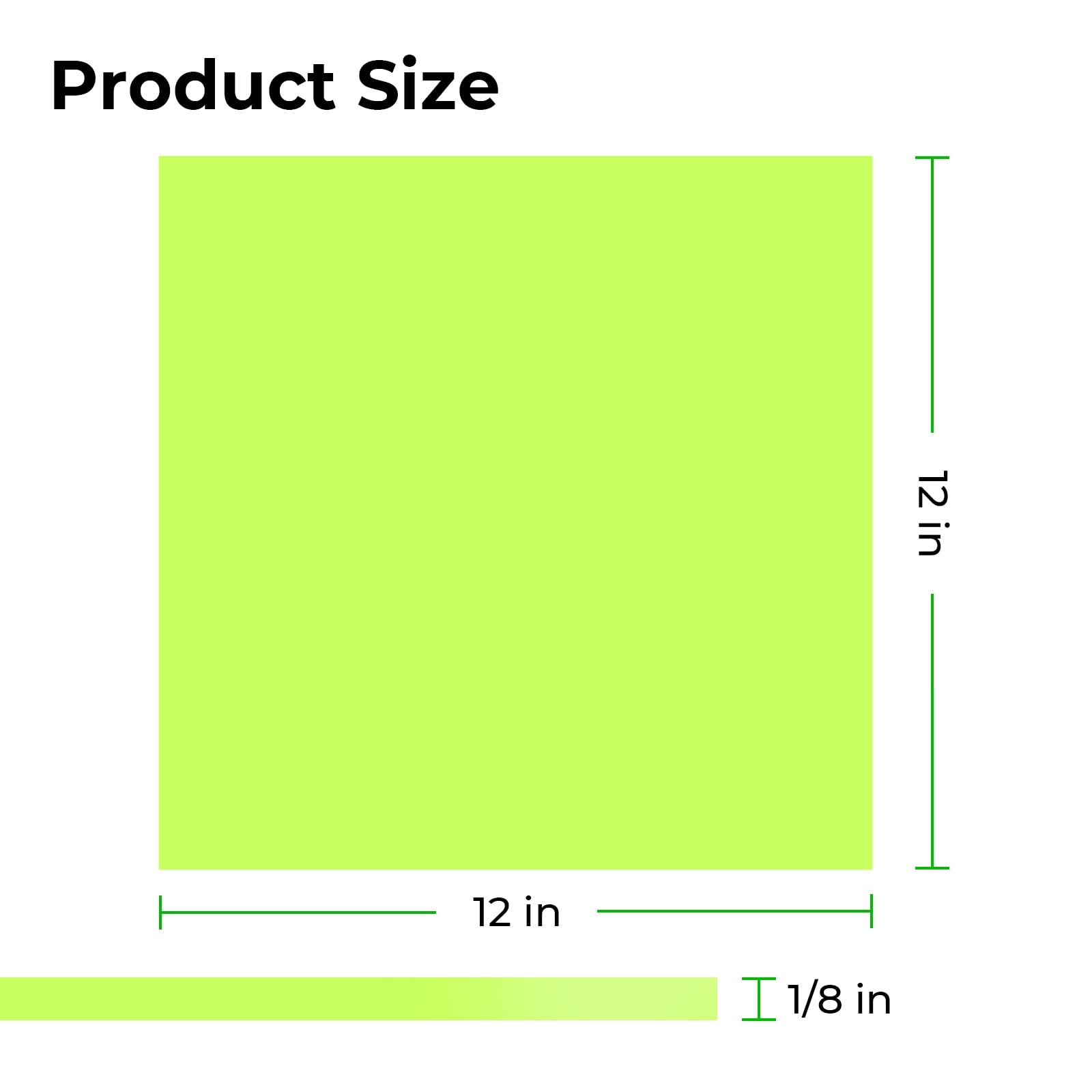xTool Translucent Acrylic Sheets Fluorescent Green, 3 Packs 12" x 12" Plexiglass Sheets 1/8 Inch Thick, Glossy Acrylic Panels Plastic Sheets for Laser Cutting & Engraving Home Decor, Crafts, Sign, DIY