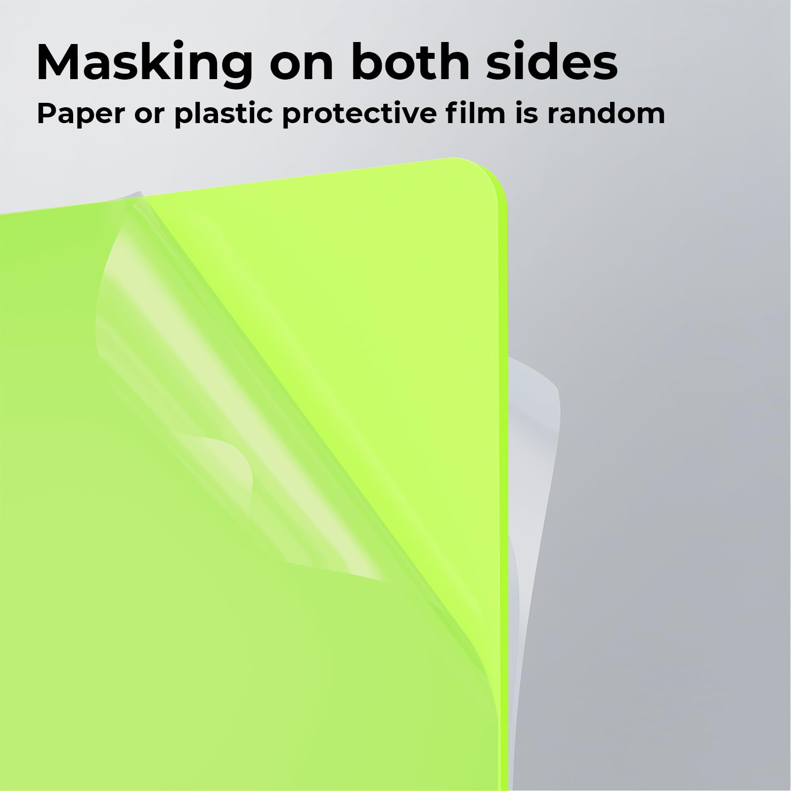 xTool Translucent Acrylic Sheets Fluorescent Green, 3 Packs 12" x 12" Plexiglass Sheets 1/8 Inch Thick, Glossy Acrylic Panels Plastic Sheets for Laser Cutting & Engraving Home Decor, Crafts, Sign, DIY