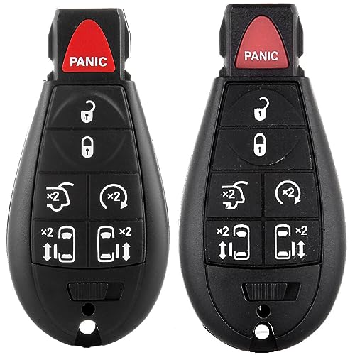 SCITOO 1 pcs Remotes Key Fob for 08-2014 for Town & Country for Caravan Durango Grand Caravan Ram 1500 Journey Challenger for 300 for Jeep Commander for Dodge Ram 2500 3500 Magnum M3N5WY783X IYZ-C01C