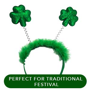 SunnyPro St Patricks Day Accessories Shamrock Headband Saint Patricks Glasses Sunglasses