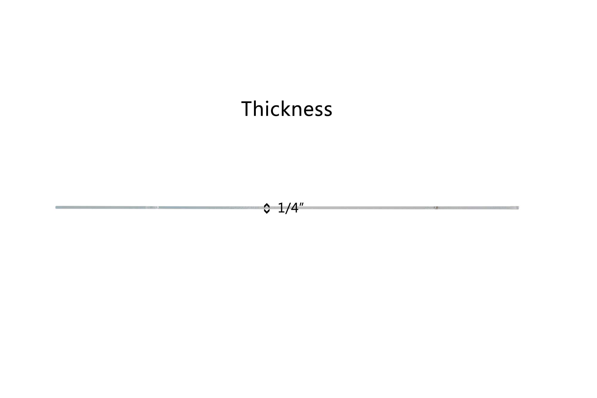 Sibe-R-Plastics Supply 0.236" (1/4") 6mm Thick Clear Acrylic Plexiglass Sheet [Pick Your Size] (6" x 12")