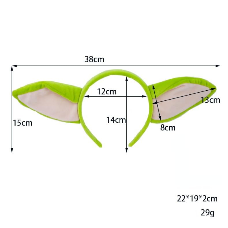 Big Ears Headband,Alien Headband,Headwear with Ears,Cute Decorative Hair Hoop for Hallowen,Cosplay (Yellow)
