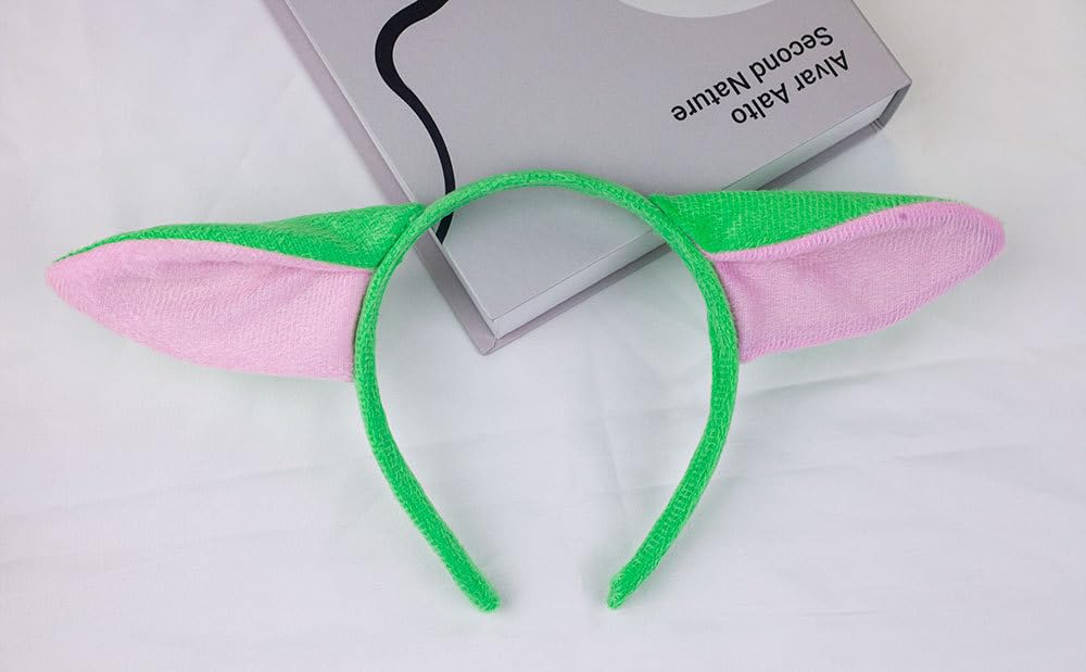 Big Ears Headband,Alien Headband,Headwear with Ears,Cute Decorative Hair Hoop for Hallowen,Cosplay (Yellow)
