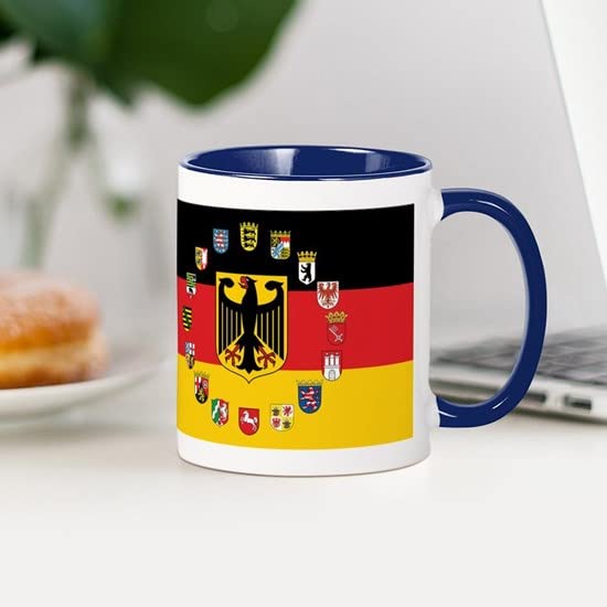 CafePress German Flag With State Arms Mugs Ceramic Coffee Mug, Tea Cup 11 oz