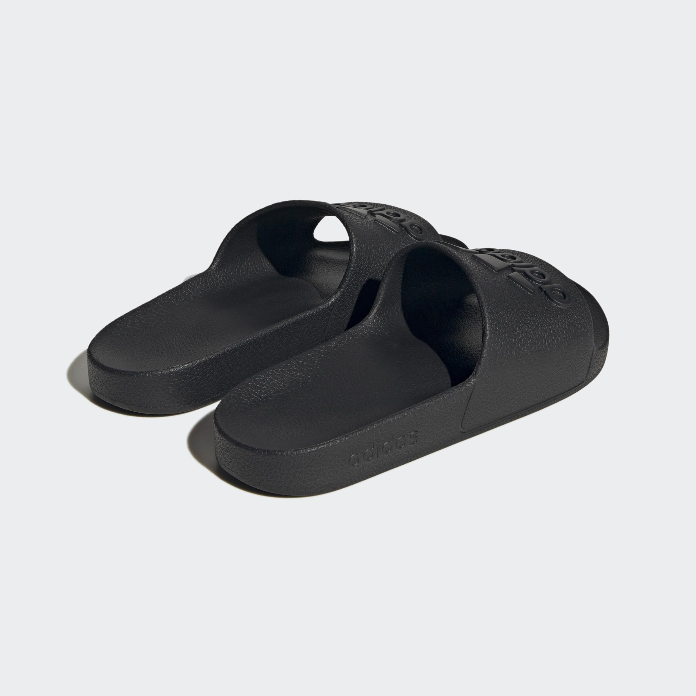 adidas Unisex Adilette Aqua Slide Sandal, Core Black/Core Black/Core Black, 10 US Men