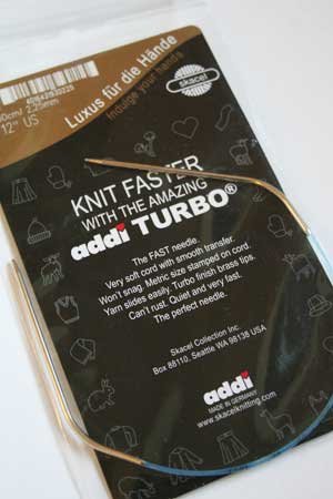 addi Turbo Circular Knitting Needles by SKACEL 12" Size 6