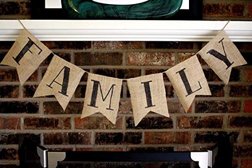 LaRibbons Burlap Banner, DIY Party Decor for Birthday, Wedding, Baby Shower and Graduation