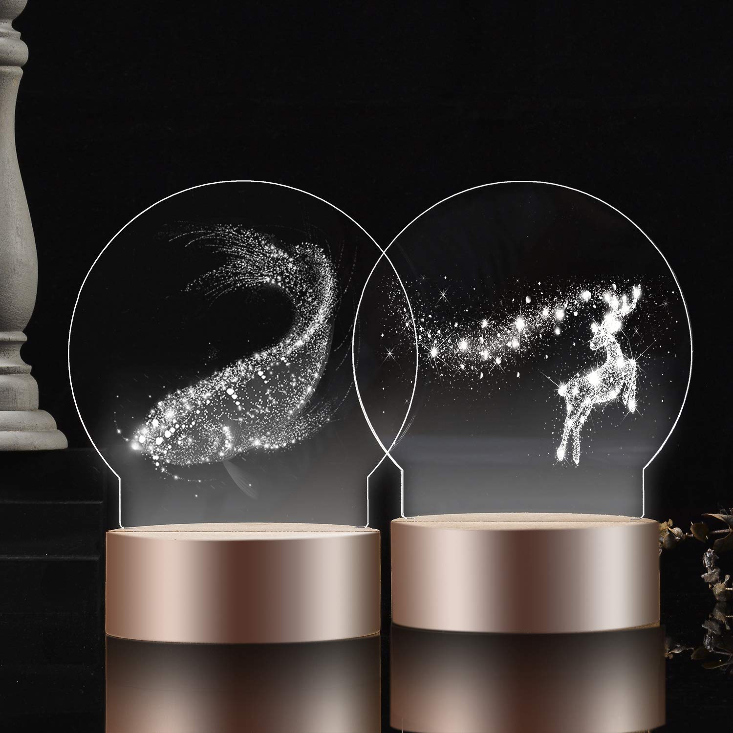 6 Pcs 2mm Acrylic Sheet Clear Cast Plexiglass Square and Round Panel Thick Plastic Glass Board with Double Sided Protective(5.8"x 5.1") for LED Light Base Signs DIY Display Projects Craft
