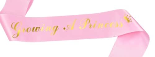 GDTO8820 CoolerthingssDG, Growing A Princess Baby Shower Pink Sash Daddy To Be Tinplate Badge Pin Kit