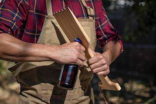 PICNIC TIME NFL Green Bay Packers Hardwood BBQ Grill Scraper with Bottle Opener, (Parawood)