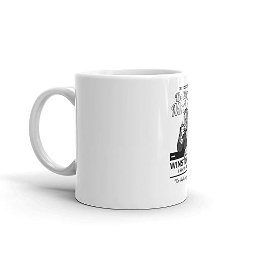 Winston Wolf. 11 Oz Ceramic Glossy Mugs Gift For Coffee Lover. 11 Oz Ceramic Glossy Gift For Coffee Lovers Quote Mug Gifts For Men & Women
