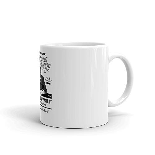 Winston Wolf. 11 Oz Ceramic Glossy Mugs Gift For Coffee Lover. 11 Oz Ceramic Glossy Gift For Coffee Lovers Quote Mug Gifts For Men & Women