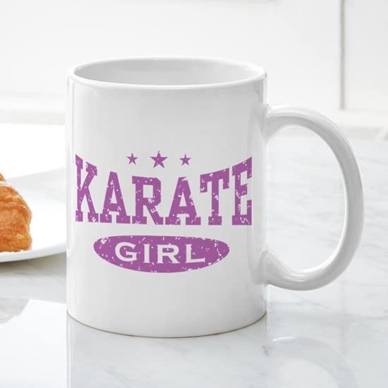 CafePress Karate Girl Mug Ceramic Coffee Mug, Tea Cup 11 oz