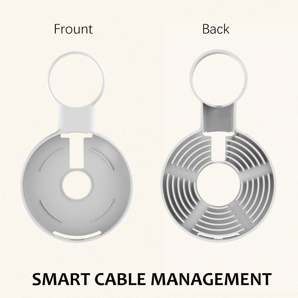 Outlet Wall Mount Holder for Google Home Mini, Perfect Space-Saving Cord Management for Google Home Mini Voice Assistant (2 Pack)