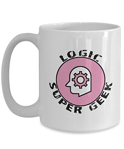 Science Nerd Mug - Logic Super Geek - Large Nerd Coffee Cup - Birthday Anniversary Christmas Gift Stocking Stuffer - Nerdy Friend Boyfriend Girlfriend Brother Sister Co-worker Classmate Men Women