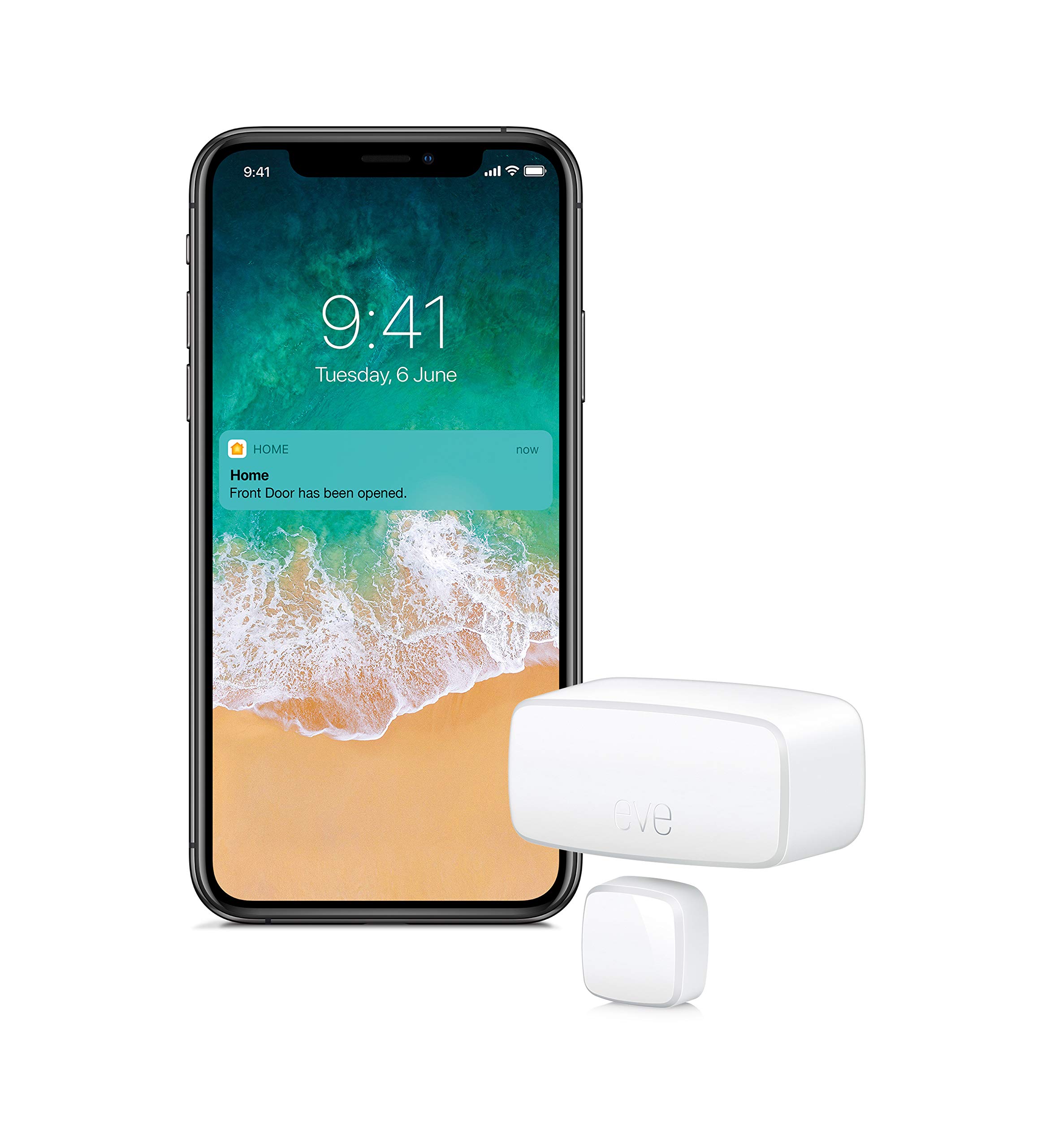 Eve Energy - Smart Plug, App and Voice Control, 100% Privacy, Matter Over Thread, Works & Door & Window & Doors, Automatically Trigger Accessories & Scenes, App Notifications