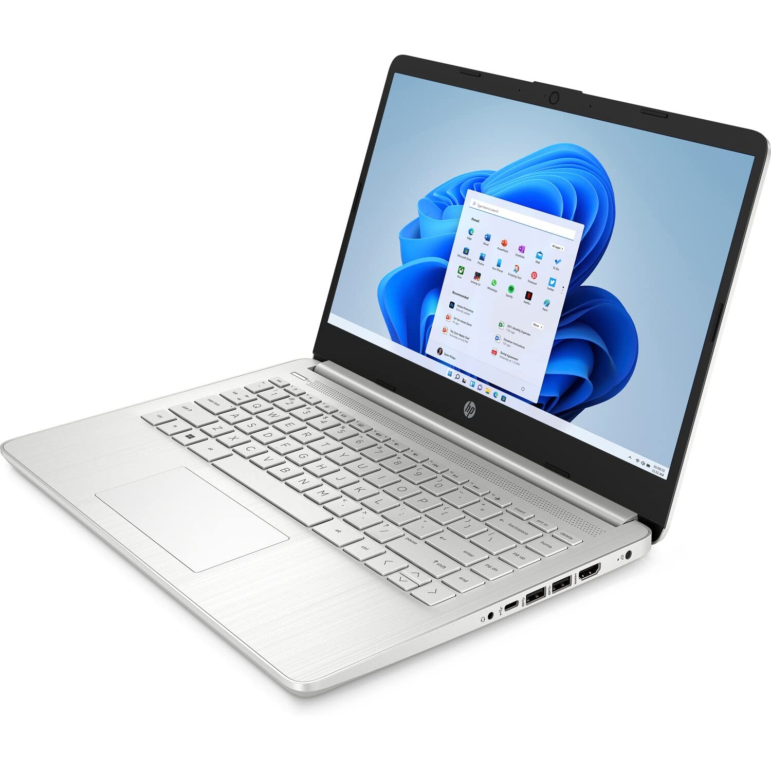 HP 14-inch HD Laptop AMD Athlon Gold 4GB DDR4 RAM 256GB SSD, AMD Radeon Graphics, Windows 10 Home, SD Card Reader, HDMI, USB Type C, Wifi, Bluetooth, 14-fq0052nr Computer Natural Silver (Renewed)