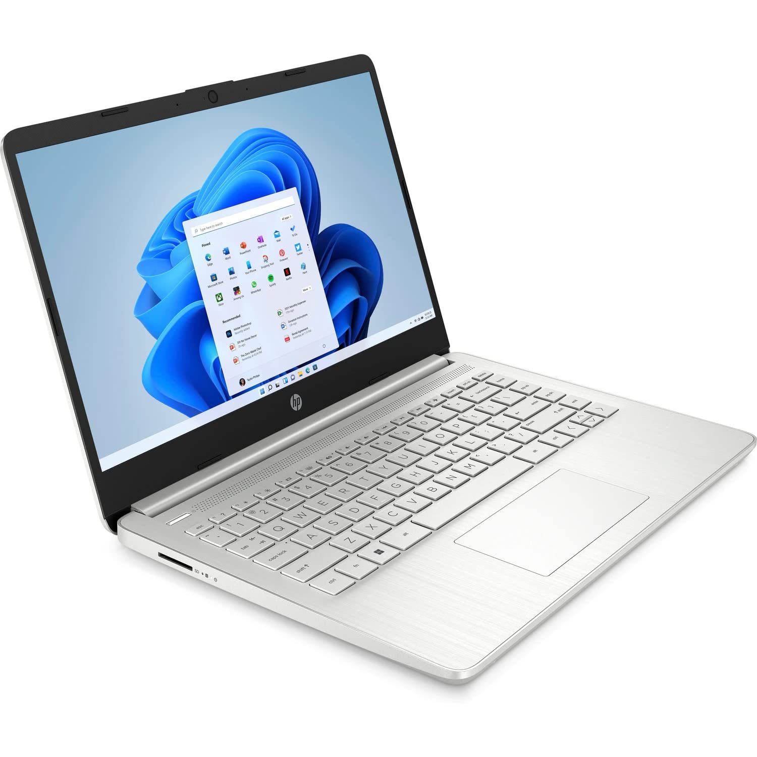 HP 14-inch HD Laptop AMD Athlon Gold 4GB DDR4 RAM 256GB SSD, AMD Radeon Graphics, Windows 10 Home, SD Card Reader, HDMI, USB Type C, Wifi, Bluetooth, 14-fq0052nr Computer Natural Silver (Renewed)