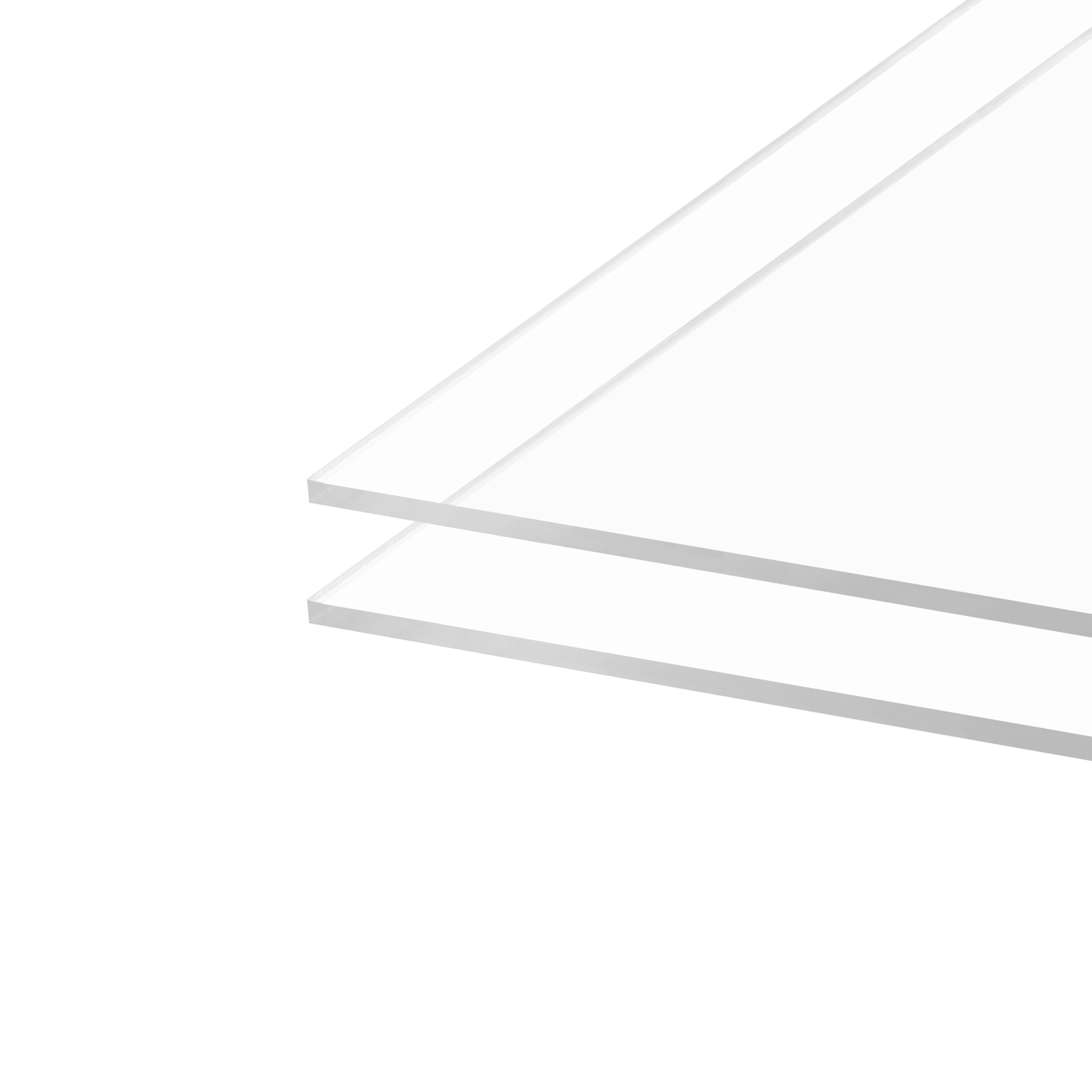 KAITELA Pack of 10 Clear Acrylic Sheet 4" x 6" Cast Plexiglass Panel 1/8" Thick (3mm) Transparent Plastic Board for Sign, Craft, Display Projects, Laser Cutting, Engraving, Painting