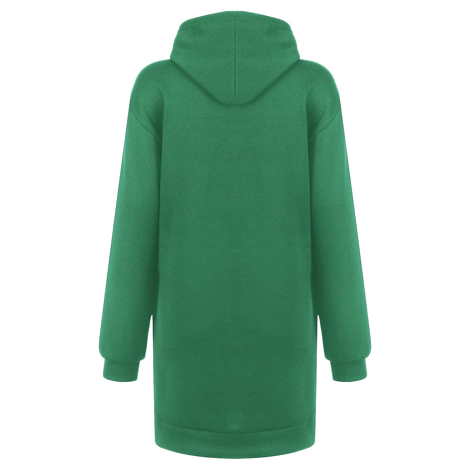 Christmas Hoodies Dress for Women Ugly Christmas Sweater Shirt Long Sleeve Crewneck Pullover Hooded Tunic with Pockets