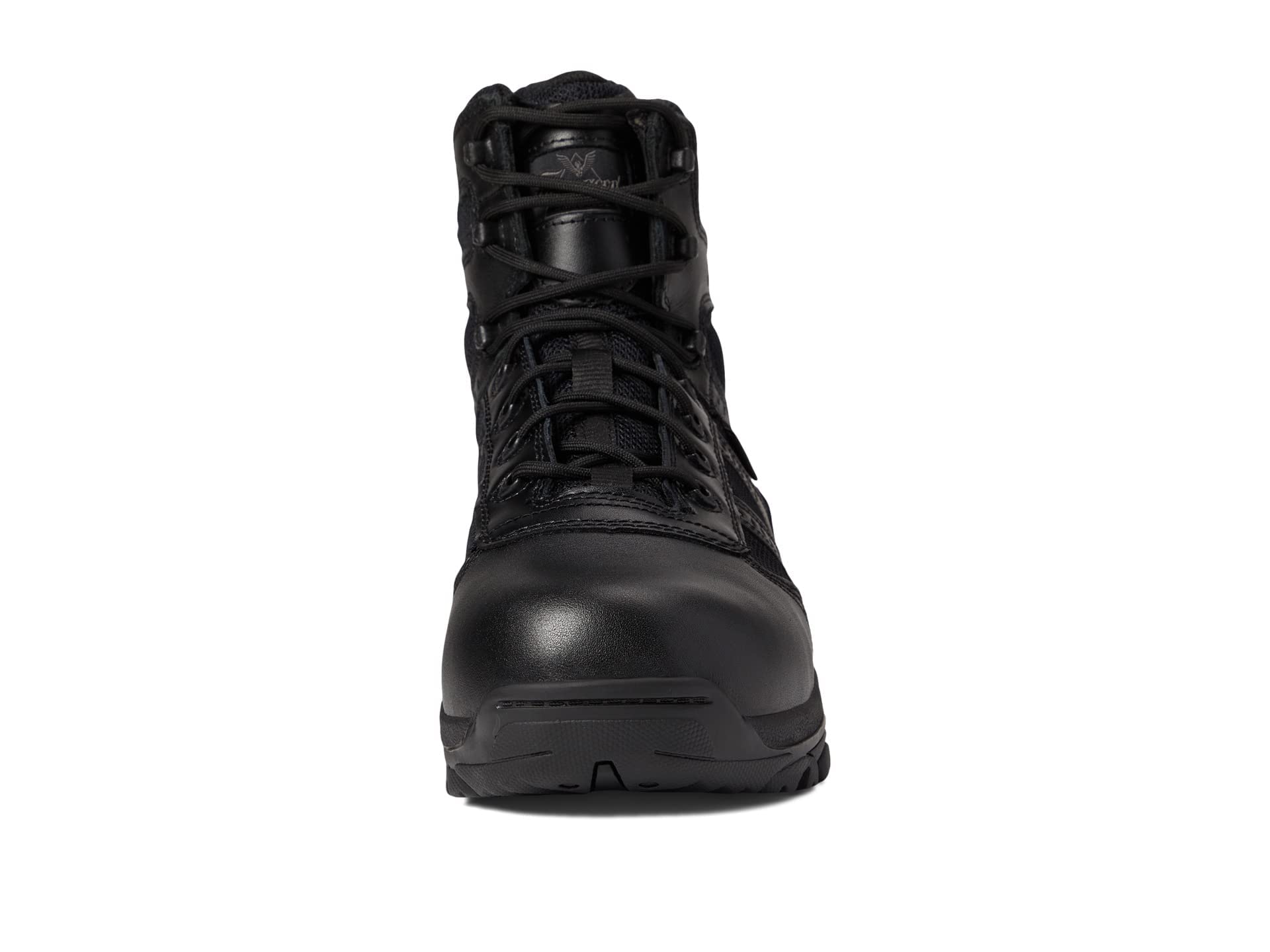 Thorogood Deuce 6” Waterproof Side-Zip Black Tactical Boots for Men and Women with Composite Safety Toe, Full-Grain Leather, and Slip-Resistant Outsole; BBP & EH Rated, Black - 12 M US