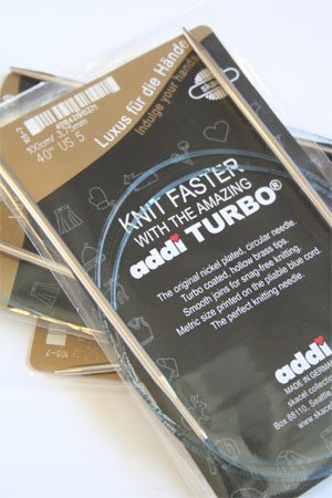 Addi Turbo Circular Knitting Needles by SKACEL 47" Size 8