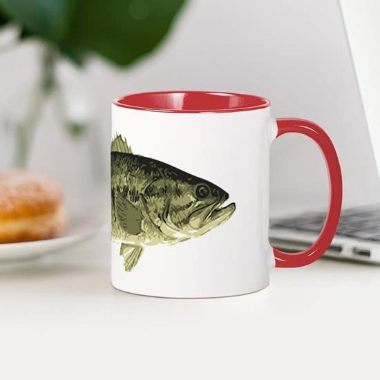 CafePress Largemouth Bass Mug Ceramic Coffee Mug, Tea Cup 11 oz