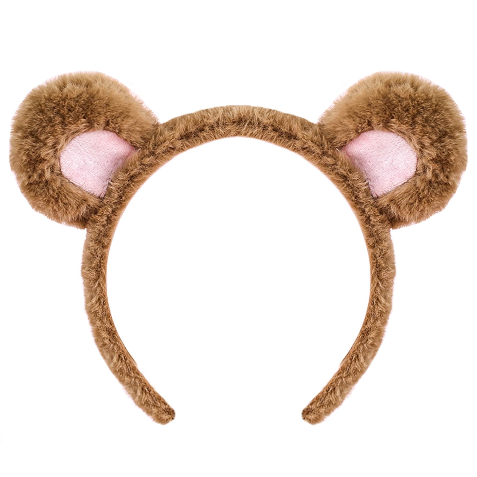 Bear Ears Headband Brown Bear Hair Hoops Cute Animal Headpiece Hairband Hair Bands Women Halloween Parade Cosplay Christmas Festival Carnival Masquerade Dress Up Wedding Birthday Party Accessories