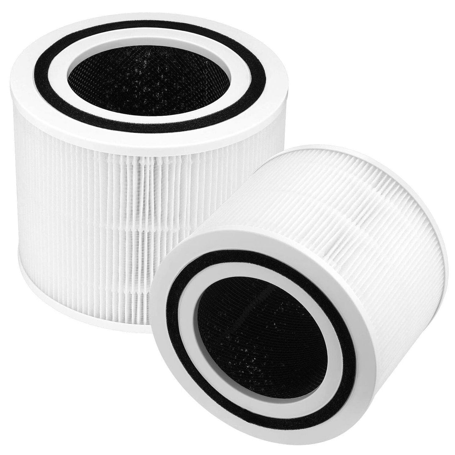 LEVOIT Core 300 Air Purifier Replacement Filter, 3-In-1 Filter, H13 Grade True HEPA and Activated Carbon Filter,Core 300S VortexAir Air Purifier,Core 300-RF, 2 PackďźWhite