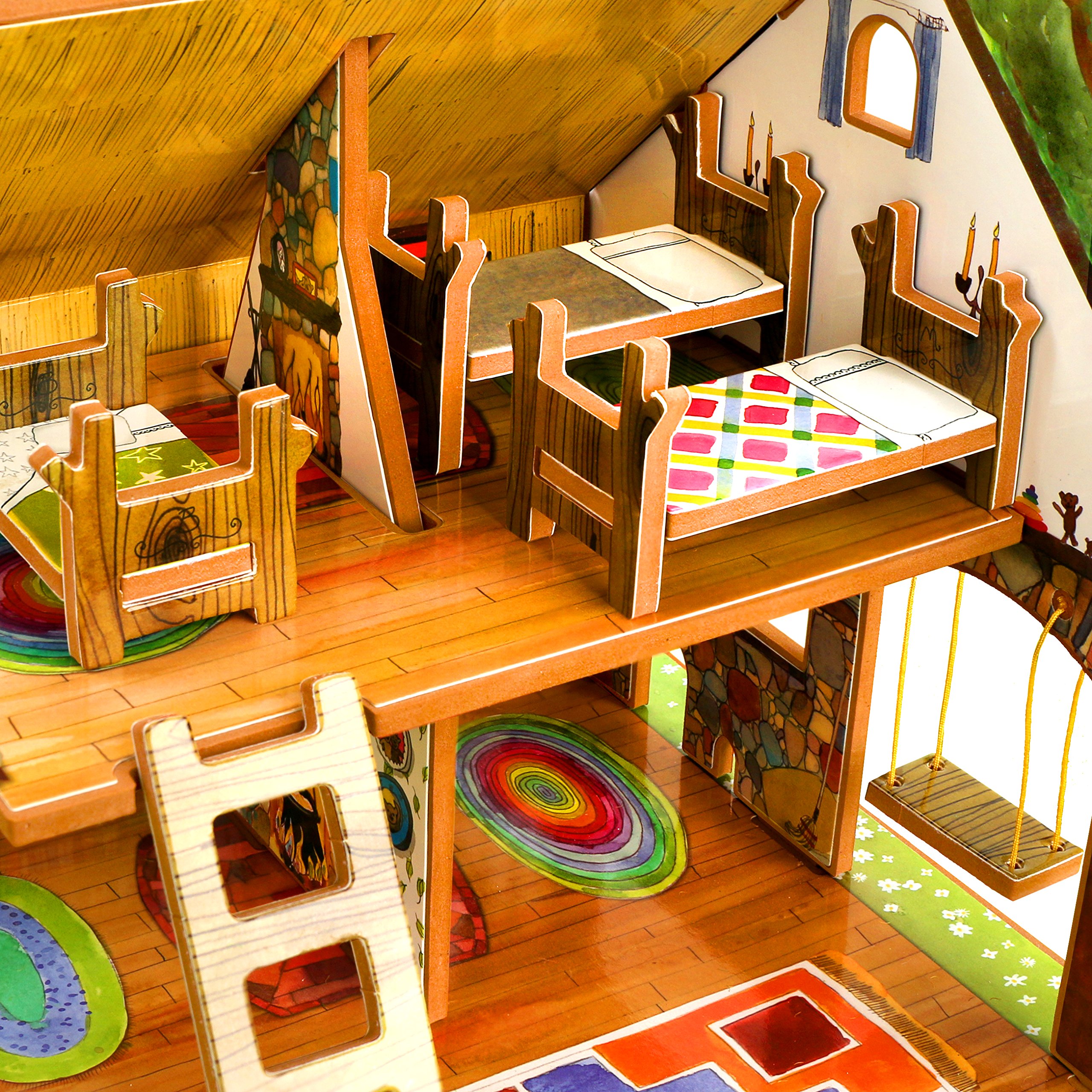 STORYTIME TOYS Goldilocks and The Three Bears 3D Puzzle - Book and Toy Set - 3 in 1 - Book, Build, and Play