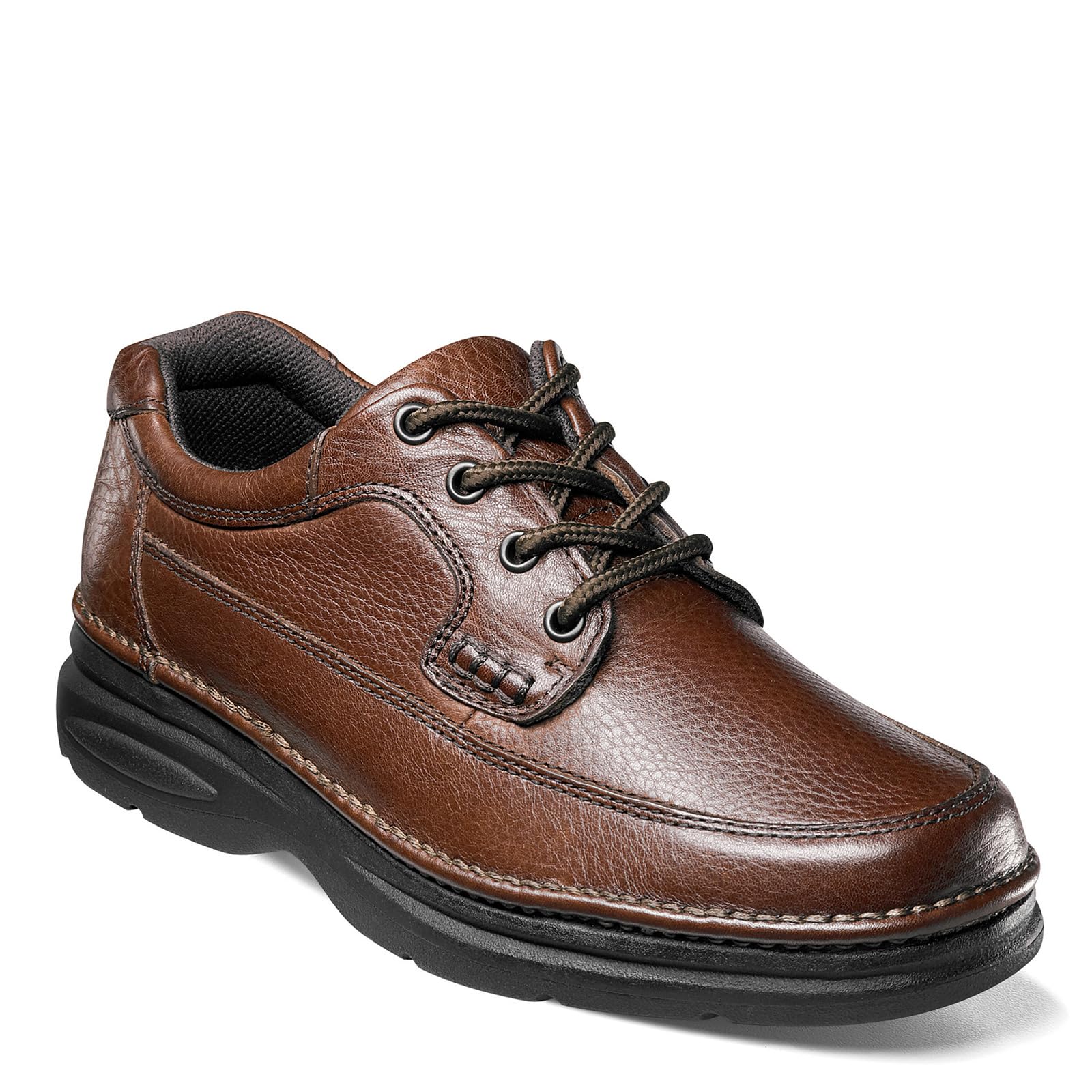 Nunn Bush Men's Cameron Moc Toe Oxford with Comfort Gel Footbed, Brown, 10 Wide