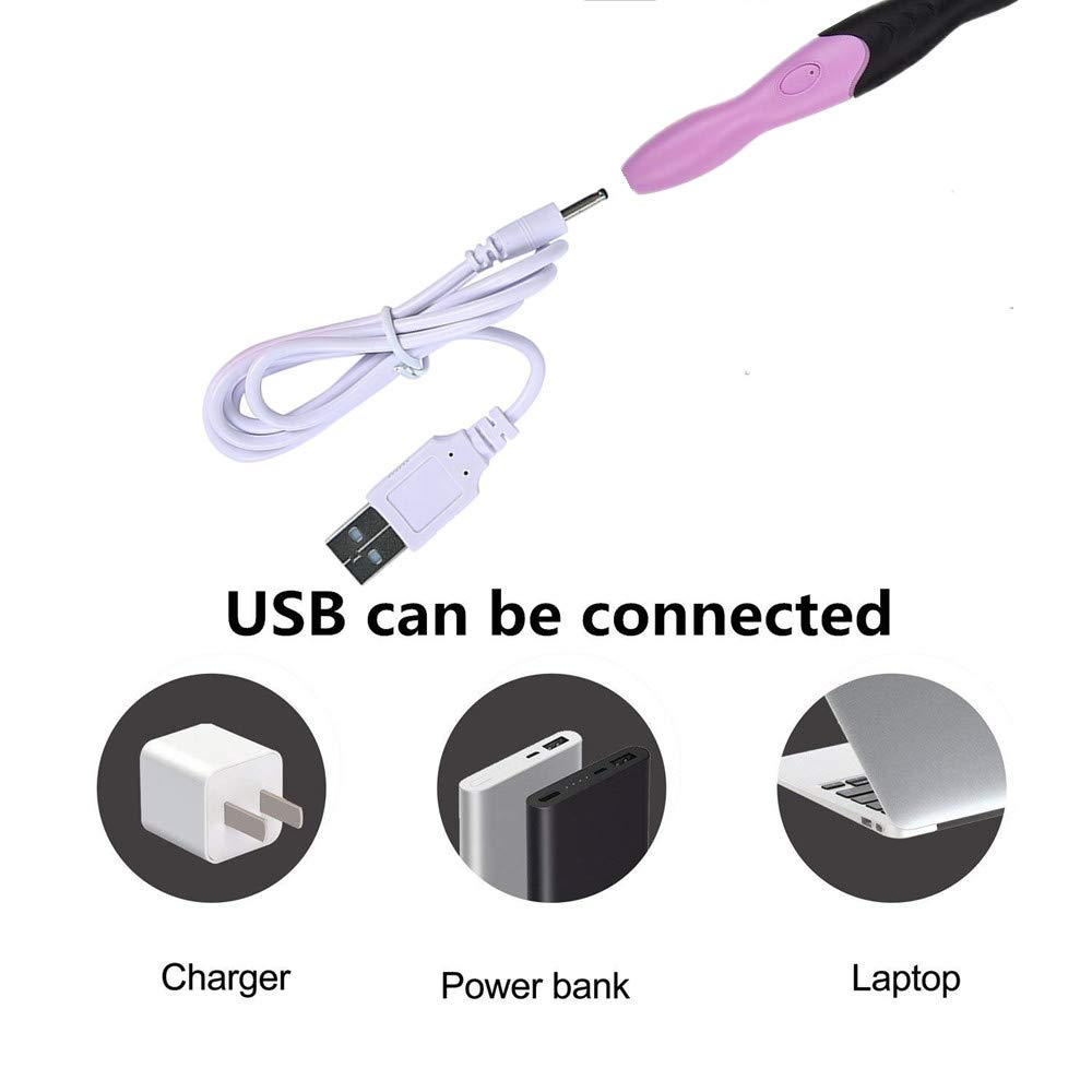 Lighted Crochet Hooks Set - 11 Sizes Light Up Crochet Hooks with Case,Rechargeable Crochet Hook with Light,2.5mm to 8mm
