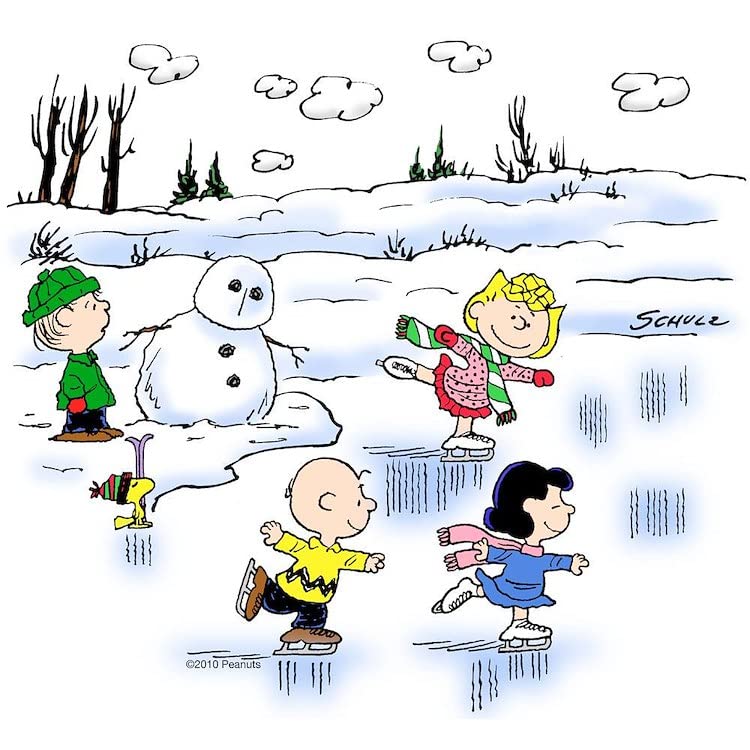 CafePress Peanut Gang Snow Scene Ceramic Mug Ceramic Coffee Mug, Tea Cup 11 oz